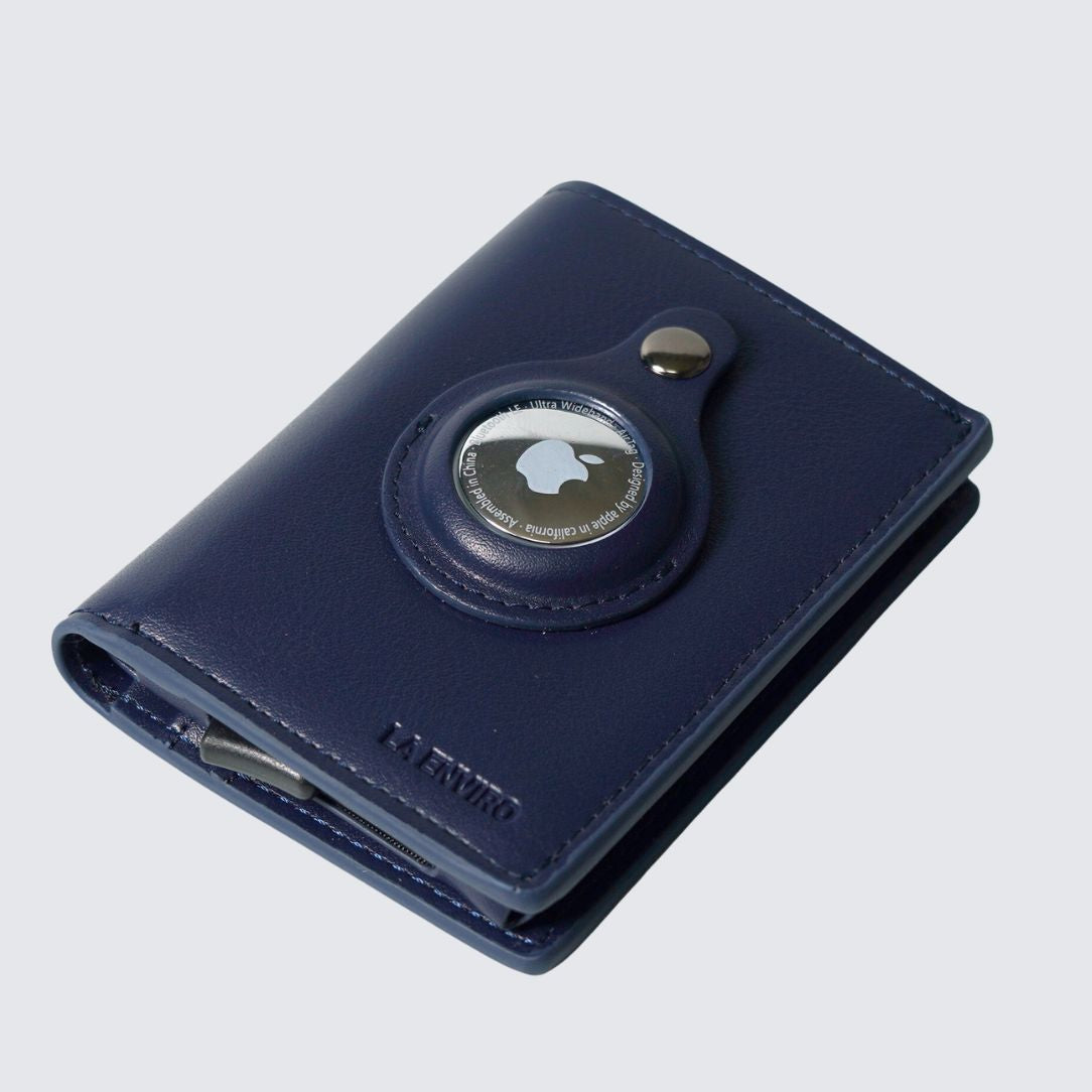 Fitzroy Airtag Blue Wallet - Apple Airtag