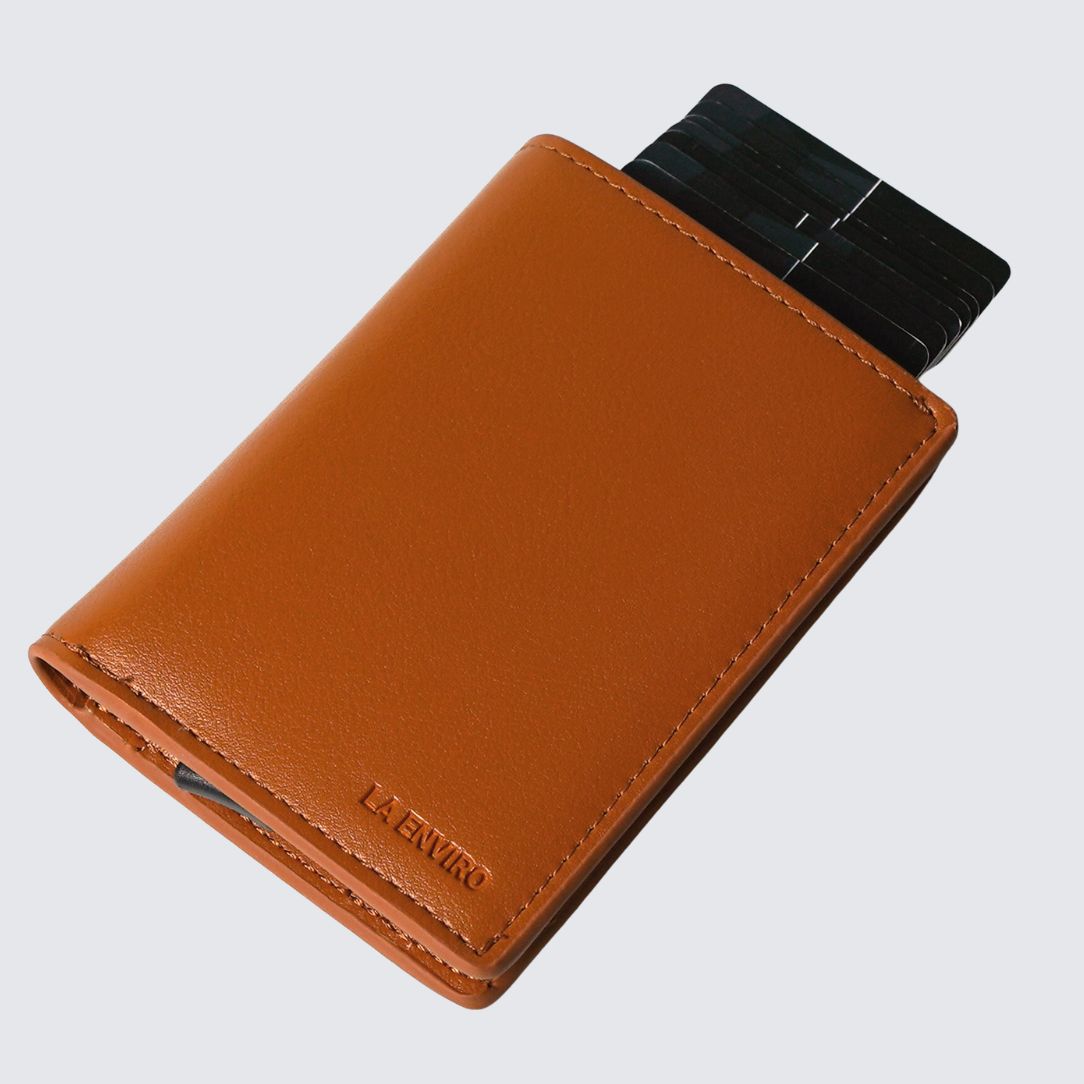 Stanley Tan Wallet - RFID-blocking Vegan Leather Wallet